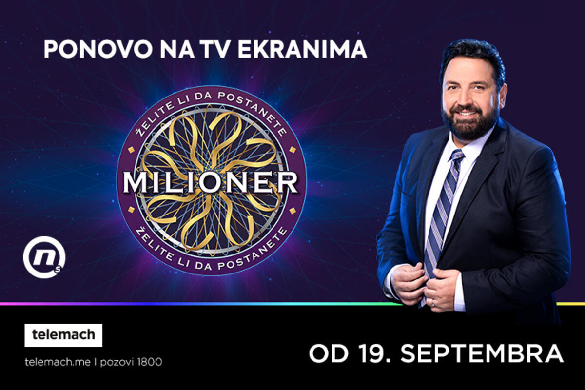 „Milioner“ i „Najveći gubitnik“ ove jeseni samo uz Telemach