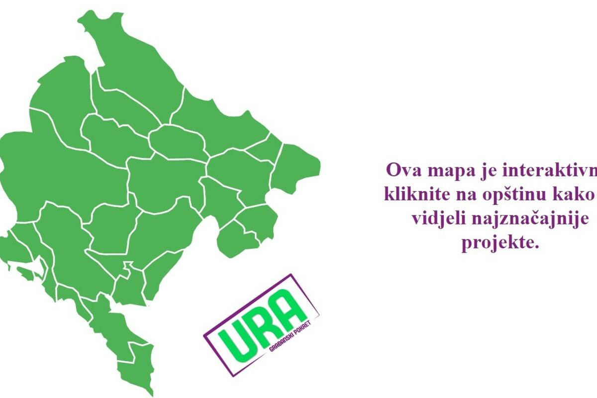 URA objavila interaktivnu mapu sa najznačajnijim projektima iz budžeta